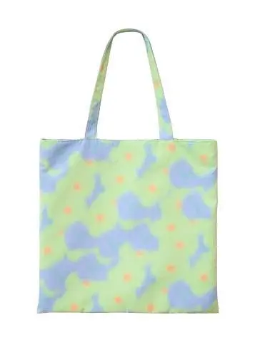 LOST PATTERN NYC Printed Tote - Summer Green