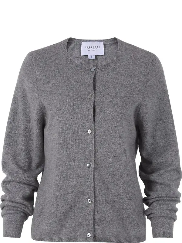 The Shirt By Rochelle Behrens Cashmere Crew Neck Sweater - Heather Grey