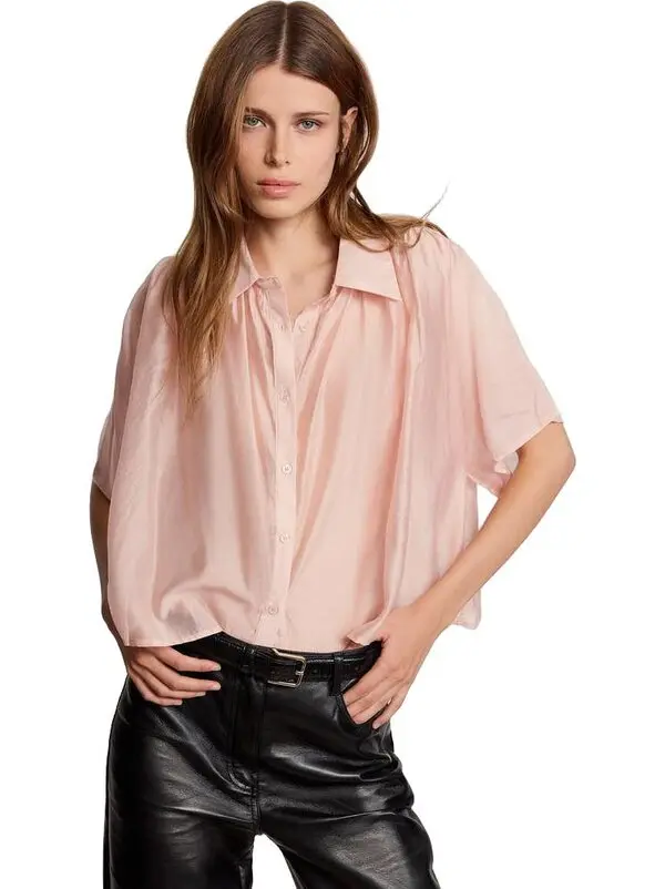 The Shirt By Rochelle Behrens The Hayden Shirt - Blush
