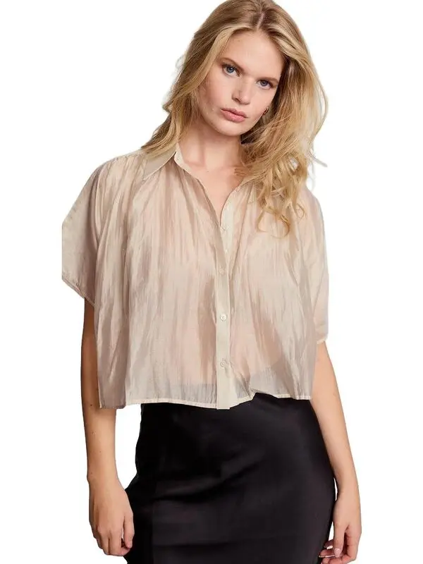 The Shirt By Rochelle Behrens The Hayden Shirt - Cream