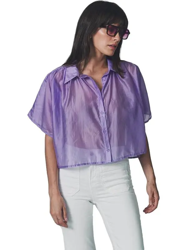 The Shirt By Rochelle Behrens The Hayden Shirt - Lilac