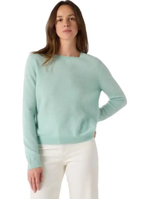 Majestic Filatures Cashmere Seamless Long Sleeve Crewneck - Vert D'eau