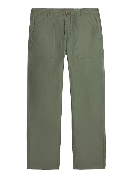 FORTELA Fatigue Satin Pocket Trousers - Green