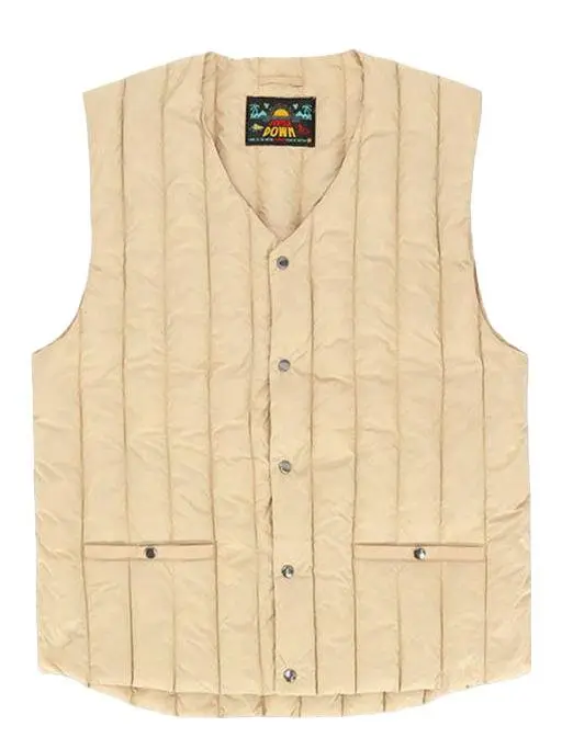 FORTELA Birdie Quilted Nylon Vest - Beige