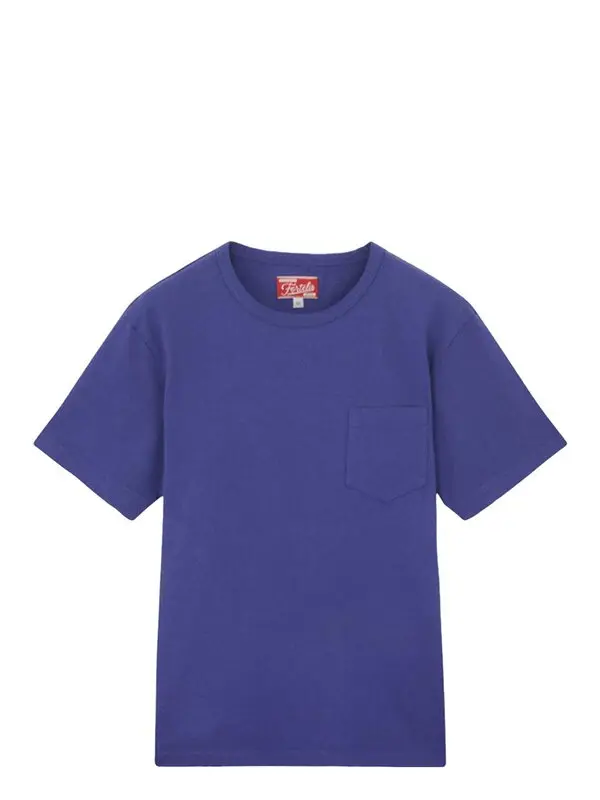 FORTELA Tubejp Cotton Chest Pocket T-shirt - Indaco