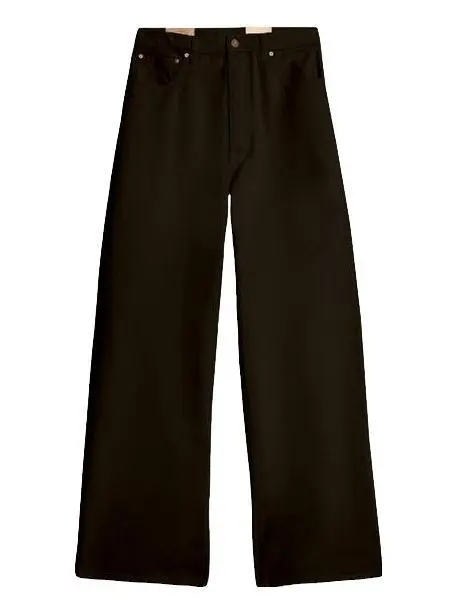 FORTELA Jaron Wide-leg Cotton Trousers - Black