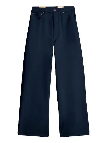FORTELA Jaron Wide-leg Cotton Trousers - Blue