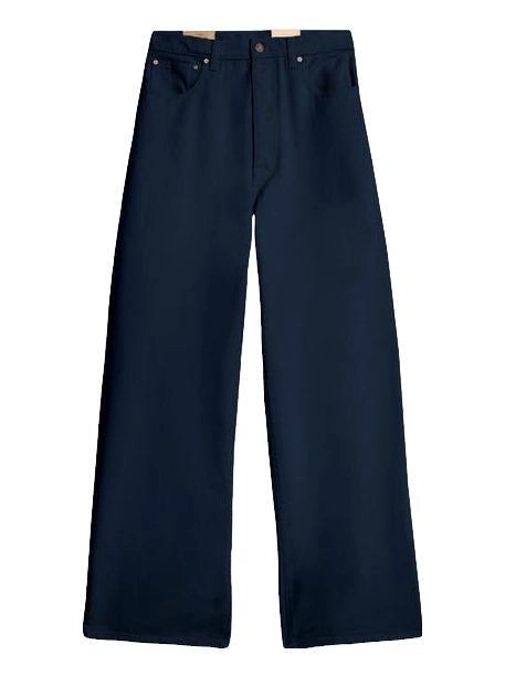FORTELA Jaron Wide-leg Cotton Trousers - Blue
