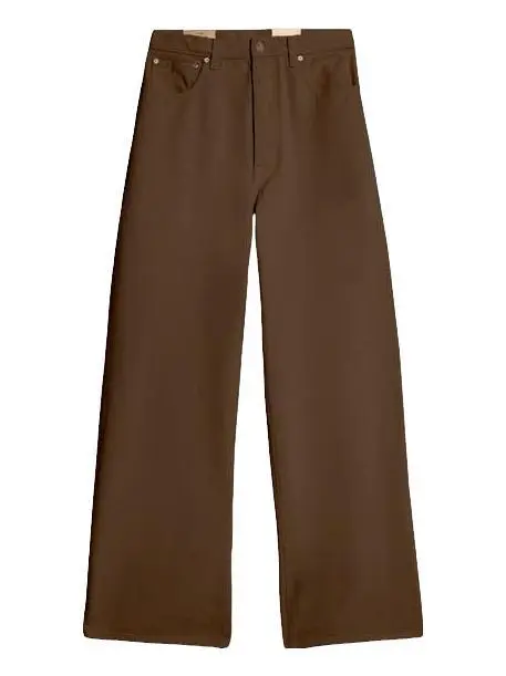 FORTELA Jaron Wide-leg Cotton Trousers - Brown