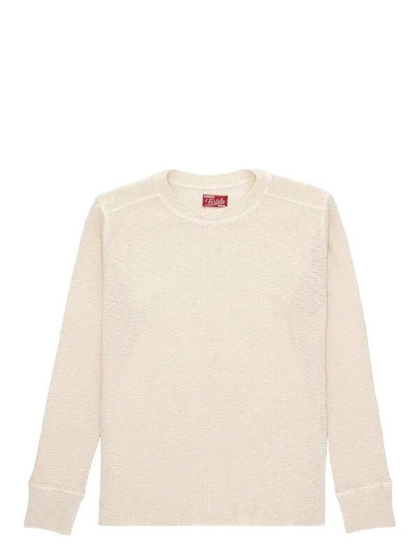 FORTELA Geremia Waffle Knit Jersey - Off White