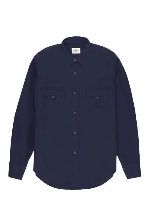 FORTELA Kayace Texan Cotton Shirt - Blue