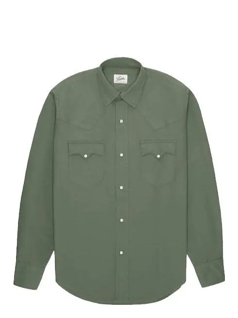 FORTELA Kayace Texan Cotton Shirt - Green