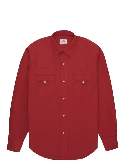 FORTELA Kayace Texan Cotton Shirt - Red