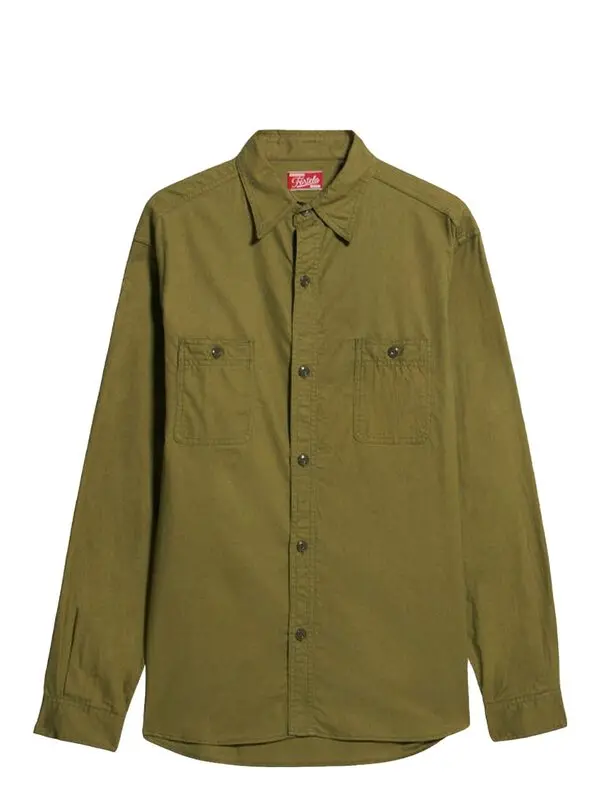 FORTELA Otero Cotton Shirt - Green