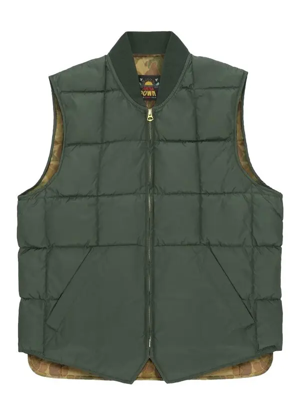 FORTELA Nylon Padded Vest With Lining - Green
