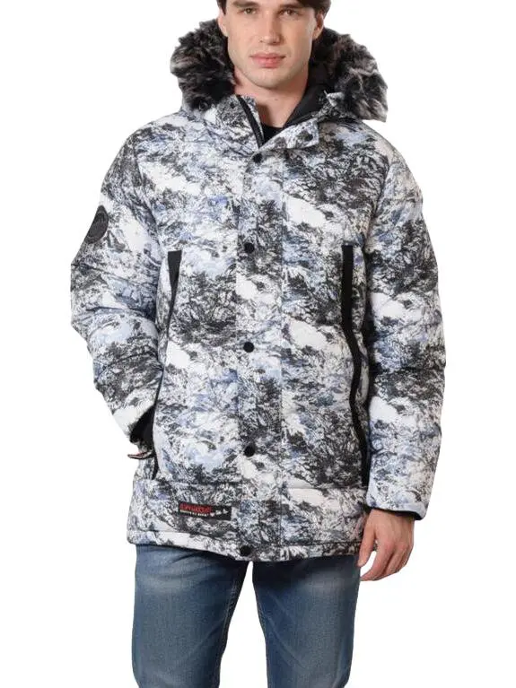 CANADA WEATHER GEAR Heavyweight Parka Jacket - White Mountain