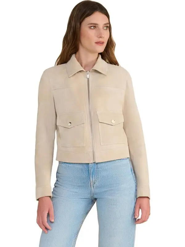 FURNIQ UK Suede Jacket - Beige