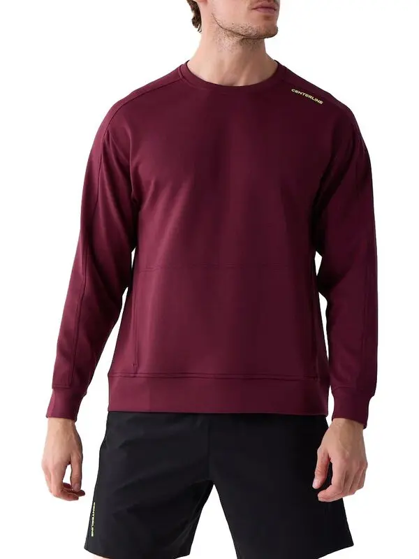 CENTERLINE ATHLETICS Après Crewneck Sweatshirt - Dark Currant