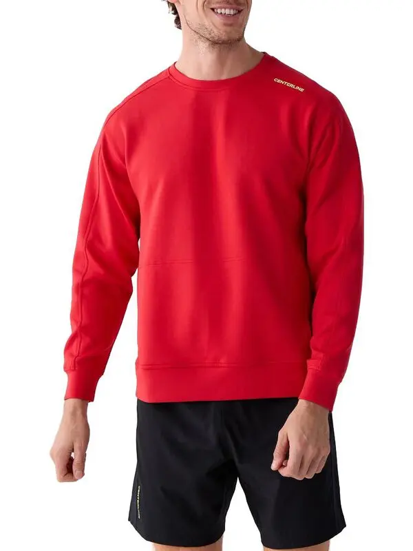 CENTERLINE ATHLETICS Après Crewneck Sweatshirt - Team Red