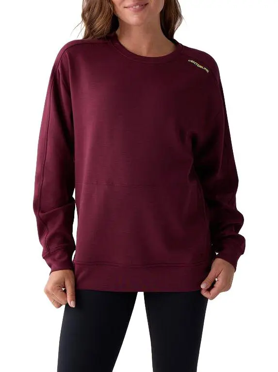 CENTERLINE ATHLETICS Après Crew Neck Sweatshirt - Dark Currant