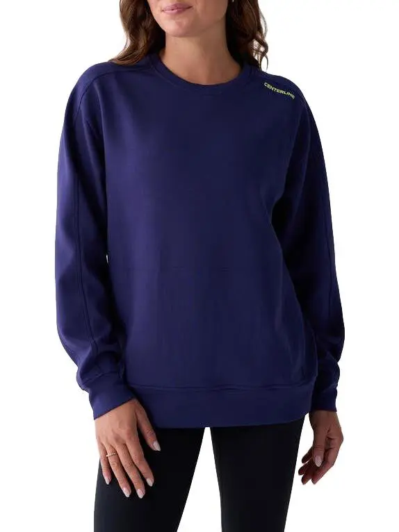 CENTERLINE ATHLETICS Après Crew Neck Sweatshirt - Midnight Dusk