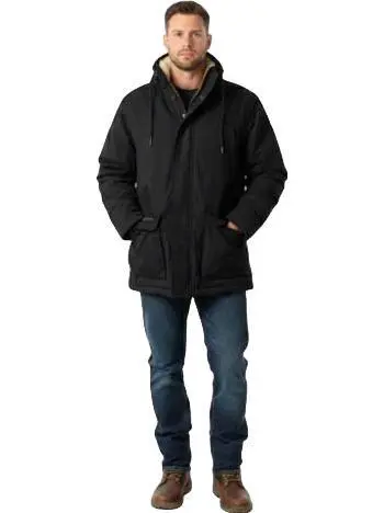 CANADA WEATHER GEAR Duck Canvas Parka - Black