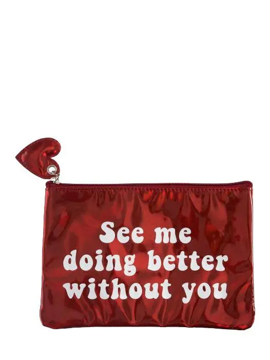 TOTALEE GIFT See Me Doing Better Metallic Bag - Red