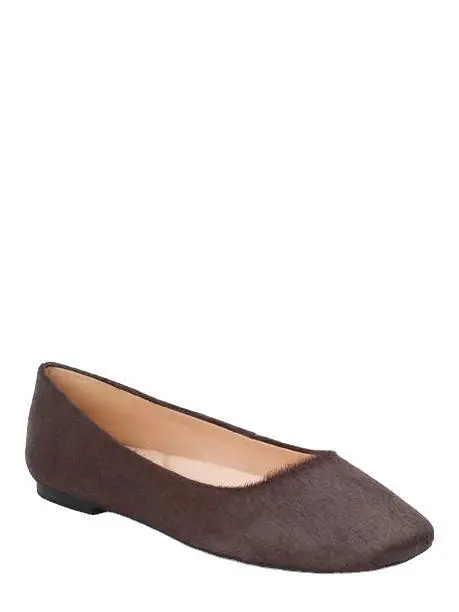 Matisse Phillip Ballet Flat - Coffee Calf Hair