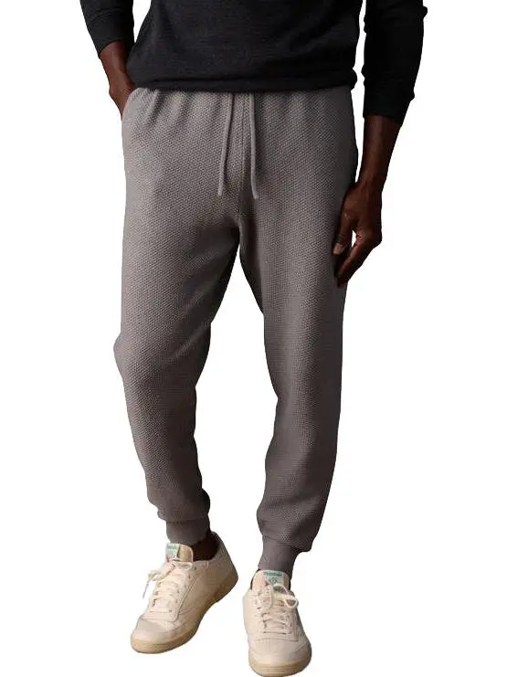 THE NORMAL BRAND Textured Cotton Blend Joggers - Greystone