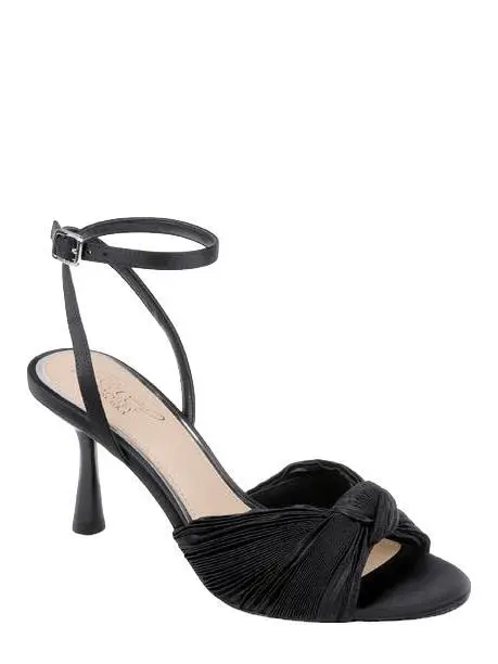 Badgley Mischka Ibis Ankle Strap Sandal - Black Fabric
