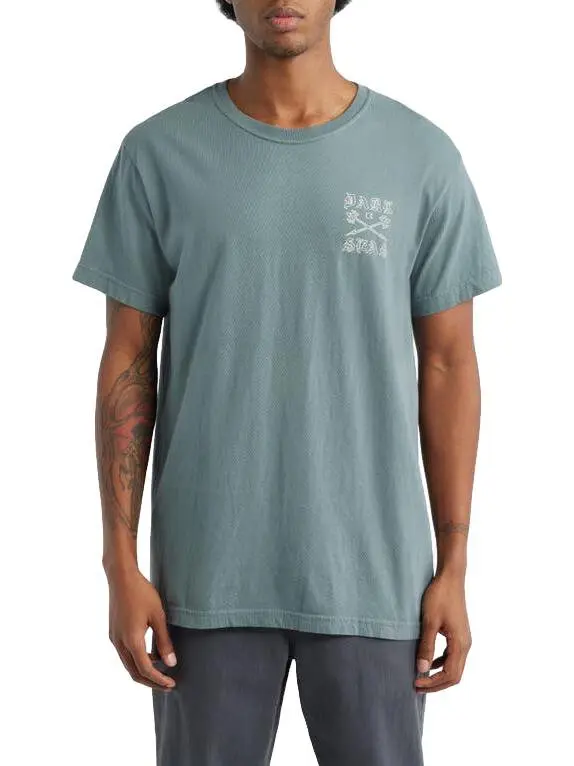 DARK SEAS Eternal Cotton Graphic T-shirt - Balsam Green