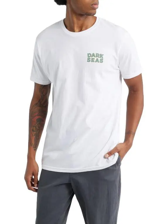 DARK SEAS Anchorage Cotton Graphic T-shirt - White