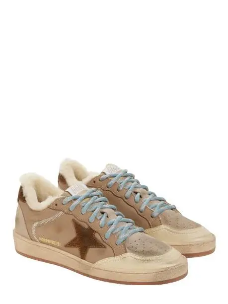 GOLDEN GOOSE Ball Star Low-top Sneakers - Beige/burned Brown