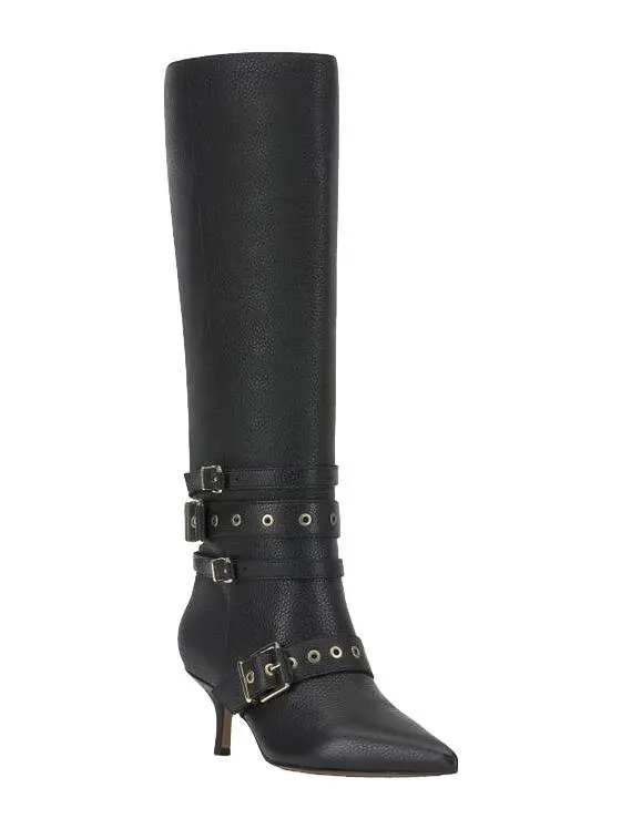 Vince Camuto Tyleen Pointed Toe Knee High Boot - Black