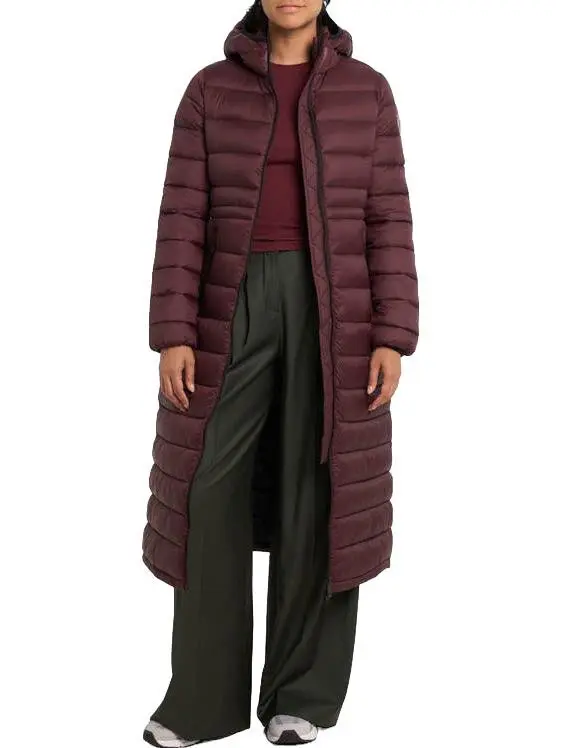 NOIZE Lightweight Long Puffer Coat - Porto