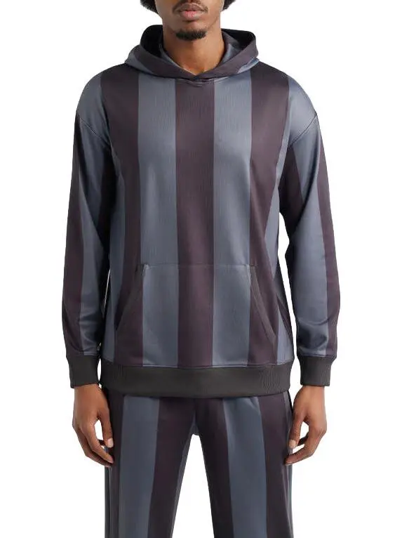 SANTO STUDIO Tempo Comfort Performance Hoodie - Black Stripe