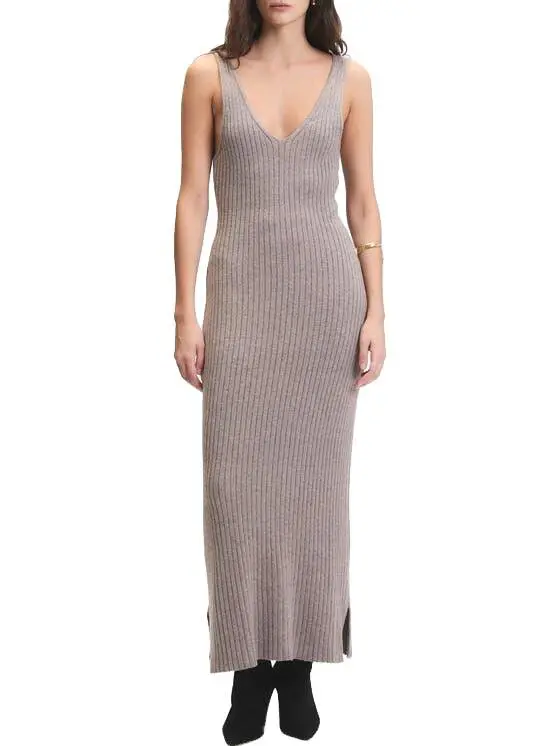 Deluc Knit Body-con Maxi Dress - Mink
