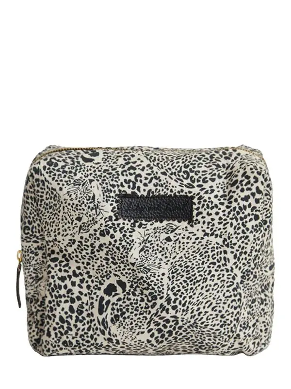 LILY AND LIONEL Linen Print Wash Bag - Neutral