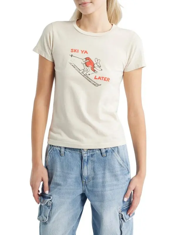 Daydreamer Cotton Graphic T-shirt - Dirty White