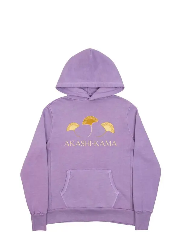 AKASHI-KAMA Ginkgo Leaf Hoodie - Wisteria