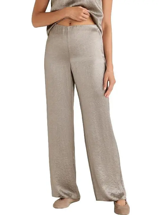 HAVEN WELL WITHIN Luxe Crinkle Shine Full Length Pants - Nightengale