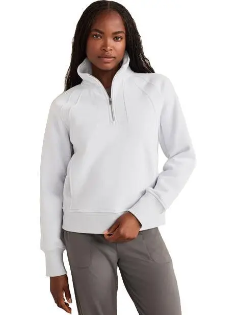 HAVEN WELL WITHIN Cloud Fleece Half-zip Pullover - Glacier Frost