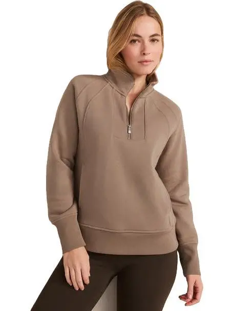 HAVEN WELL WITHIN Cloud Fleece Half-zip Pullover - Sugar Chestnut