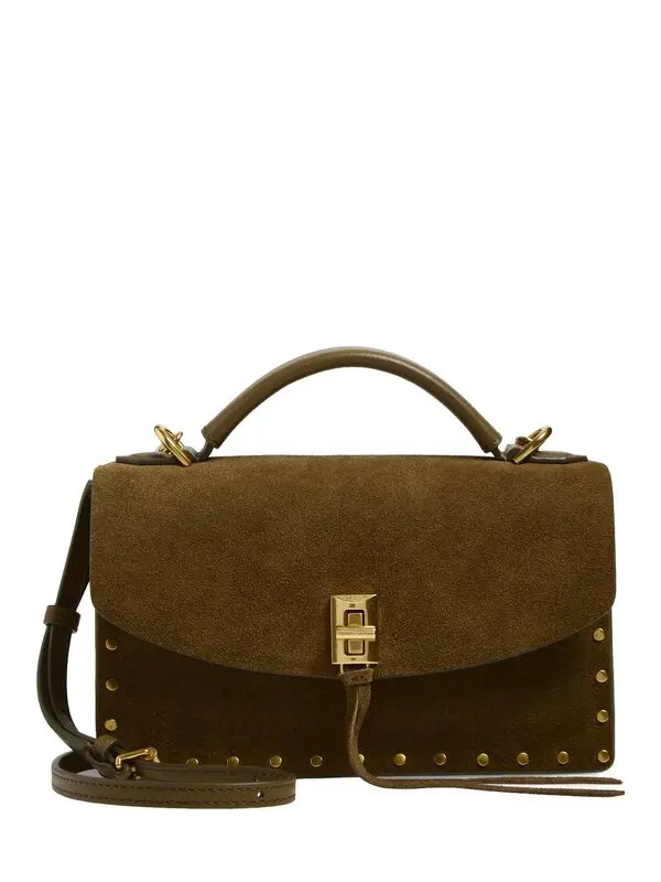 Rebecca Minkoff Darren Suede Crossbody Bag - Jungle