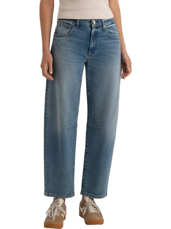 Kut From The Kloth Ashton High Waist Ankle Barrel Jeans - Adjusted