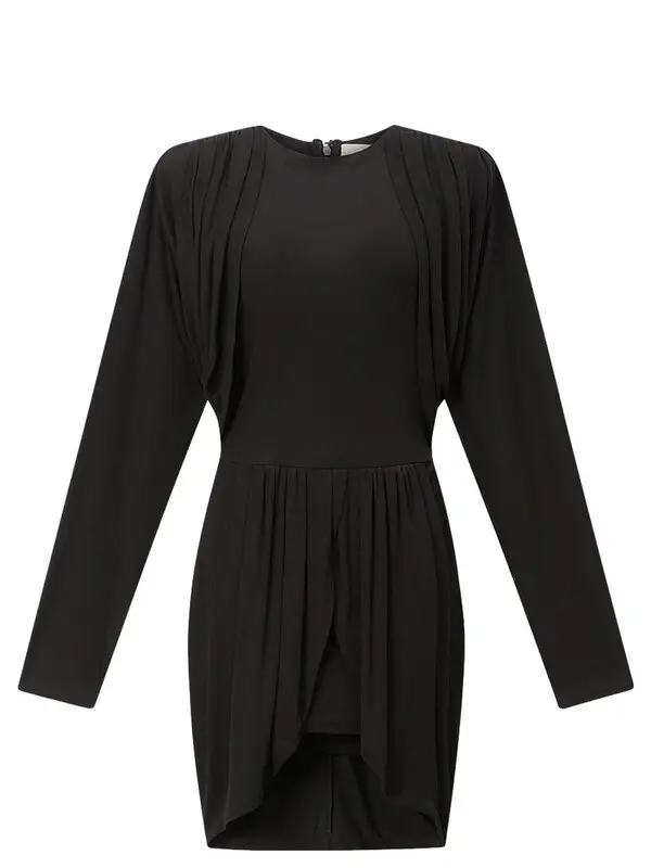 Isabel Marant Niamae Draped Mini Dress - Black
