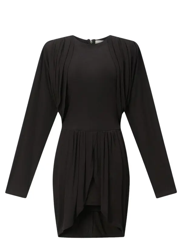 Isabel Marant Niamae Draped Mini Dress - Black