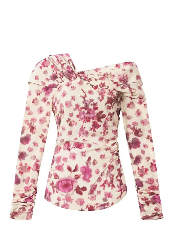 Isabel Marant Danka Rose Print Top - Pink