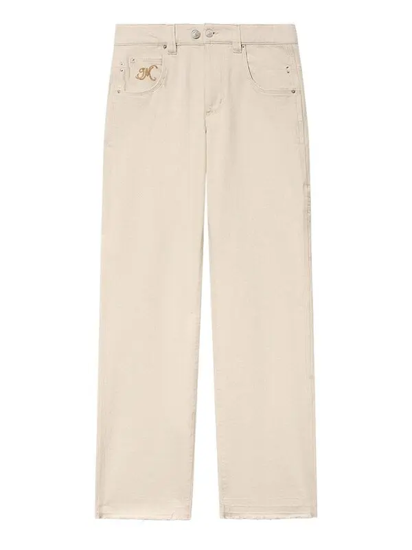 Isabel Marant Jeyda Organic Cotton Denim Jeans - Ecru