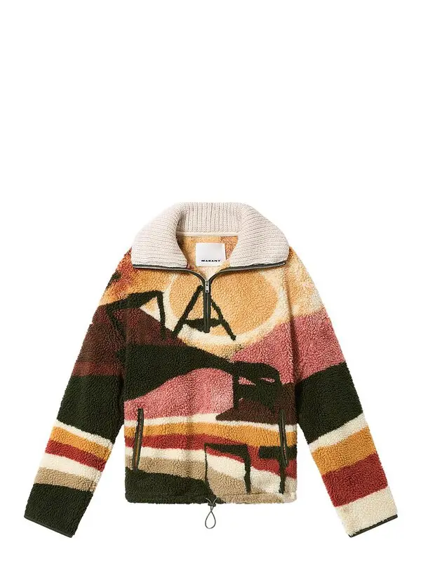 Isabel Marant Marley Fleece Pullover - Multicolor